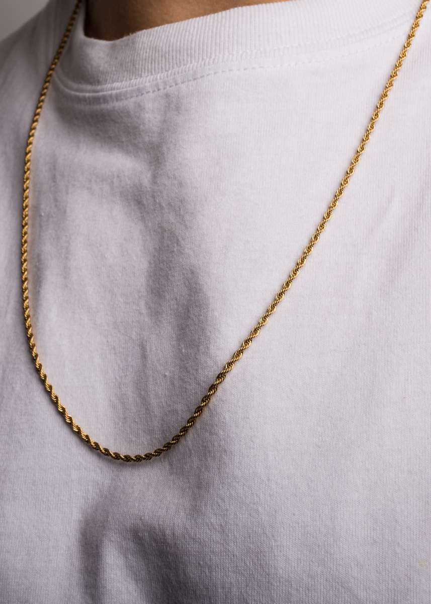 Wheat Chain Immortalitas Gold - 70cm - 2mm - Akitsune Premium Jewelry Online Shop | Akitsune